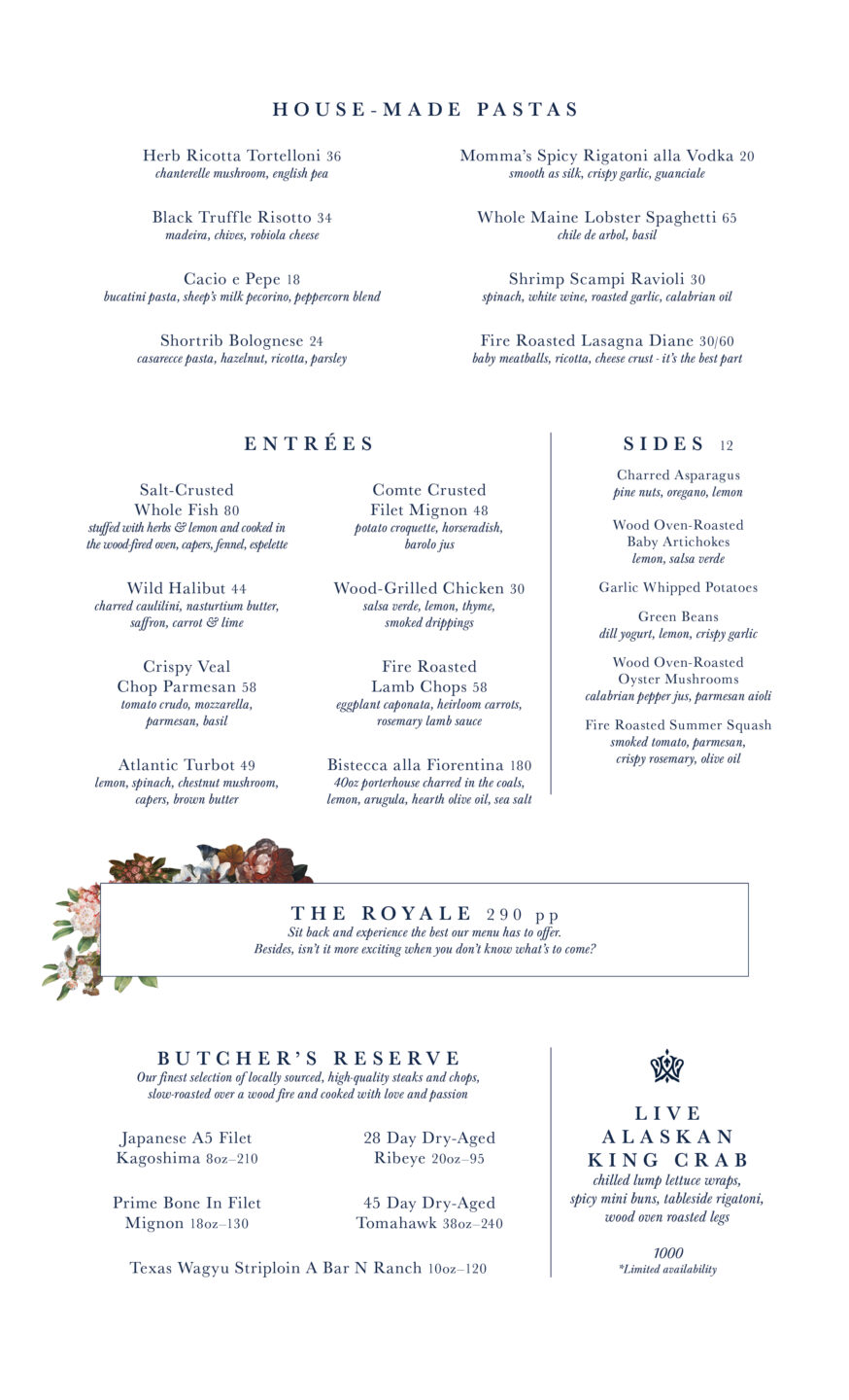 Menu - Monarch Restaurants