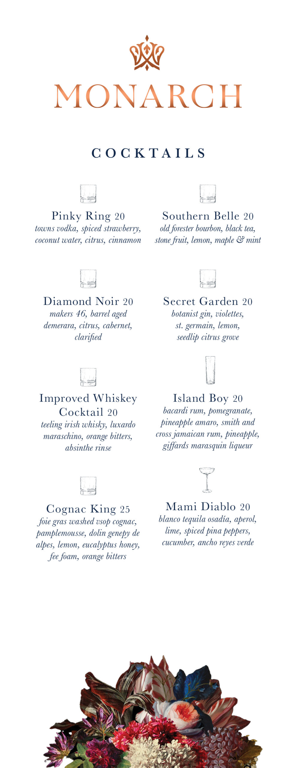 Menu - Monarch Restaurants