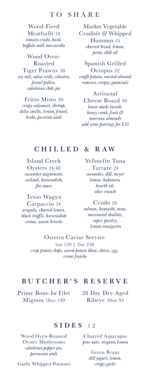 Menu - Monarch Restaurants